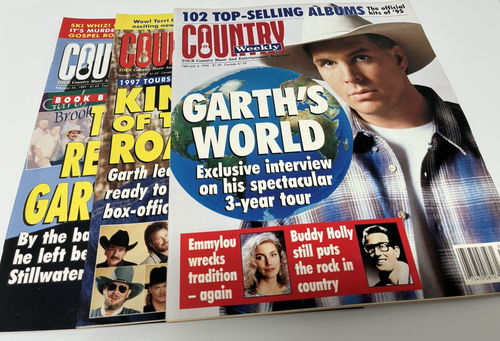 3 Issues of Country Weekly Magazine with Garth Brooks - 1996 & 1997 | eBay