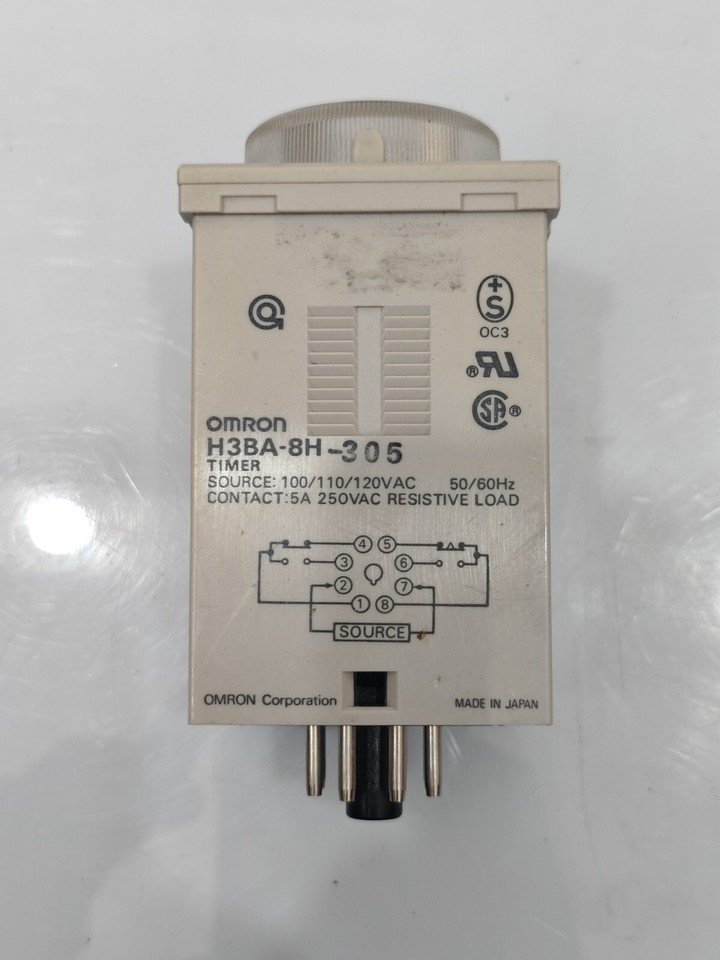OMRON H3BA-8H-305 100/110/120VAC Timer Hergestellt IN | eBay