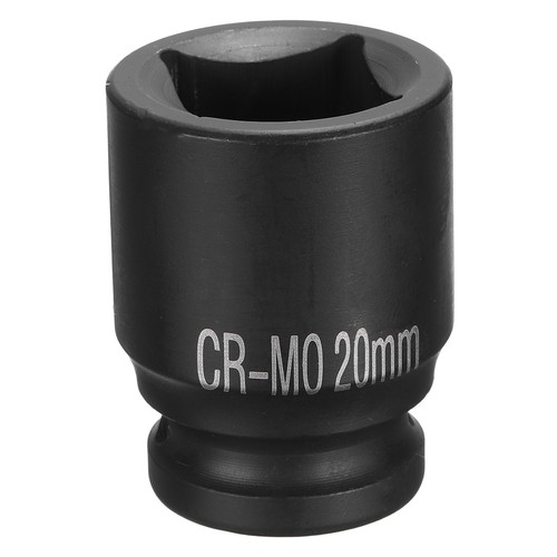 4 Point Square Socket 1/2" Drive 20mm Metric CR-MO Square Impact Wheel ...
