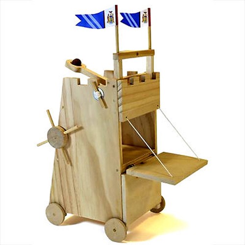 NEW IN BOX Medieval Siege Tower Wooden Construction Craft Kit - siege ...