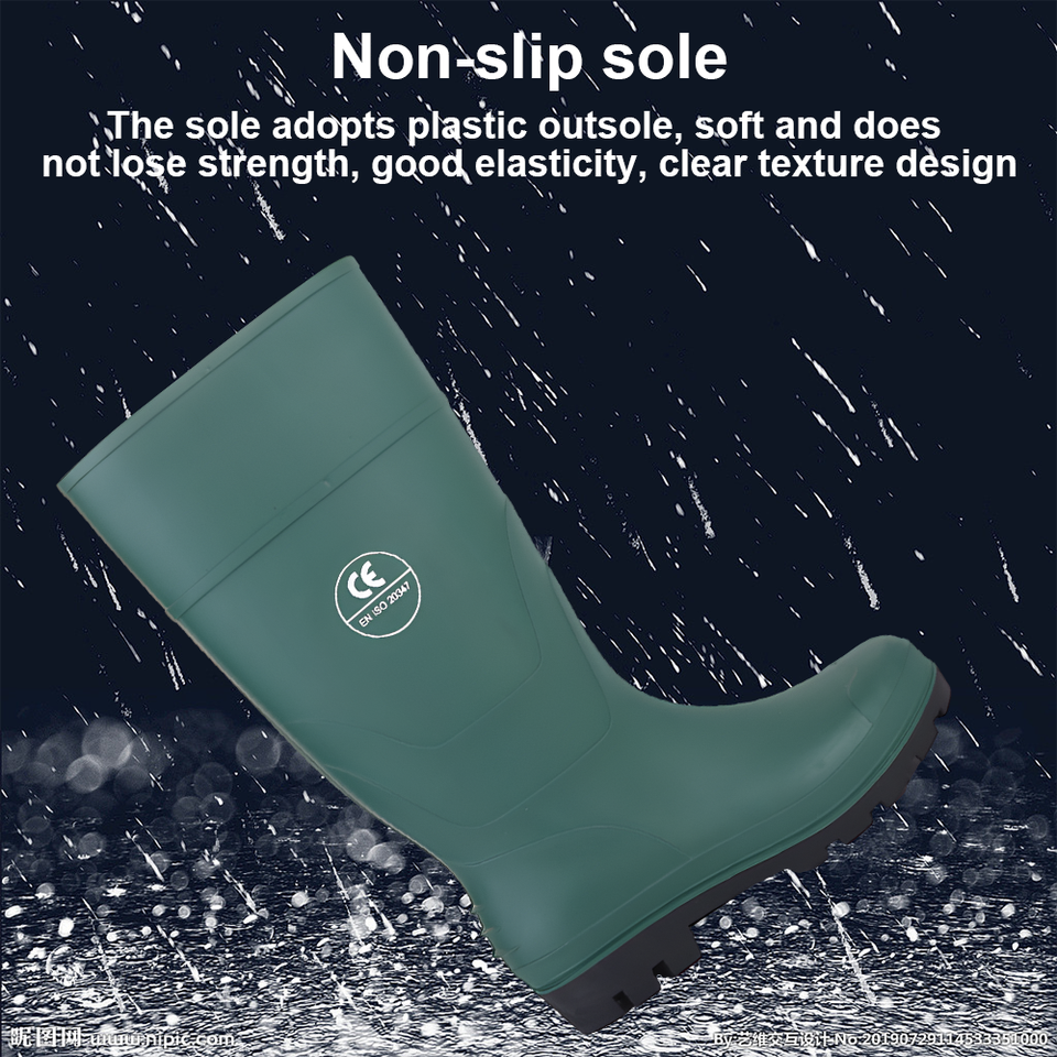 Mens Wellington Boots Waterproof Slip On Wellies Rain Boot Snow Farm ...