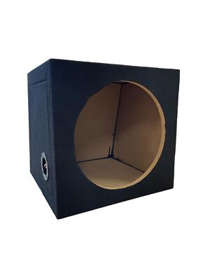 12" Sealed Empty Sub Box Subwoofer Enclosure 30L MDF Black Carpted Boom ...