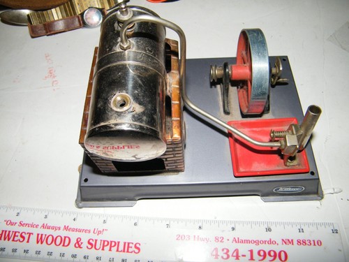 wilesco toy model pressed tin steam engine, for parts or repair | eBay