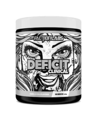 Faction labs deficit clinical vanilla cola preworkout 50 serves | eBay