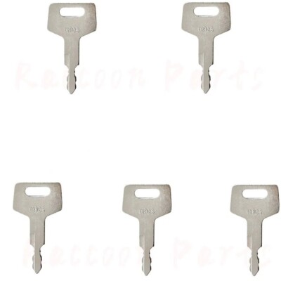 5Pcs CASE MINI EXCAVATOR IGNITION KEYS For New Holland Takeuchi Gehl ...