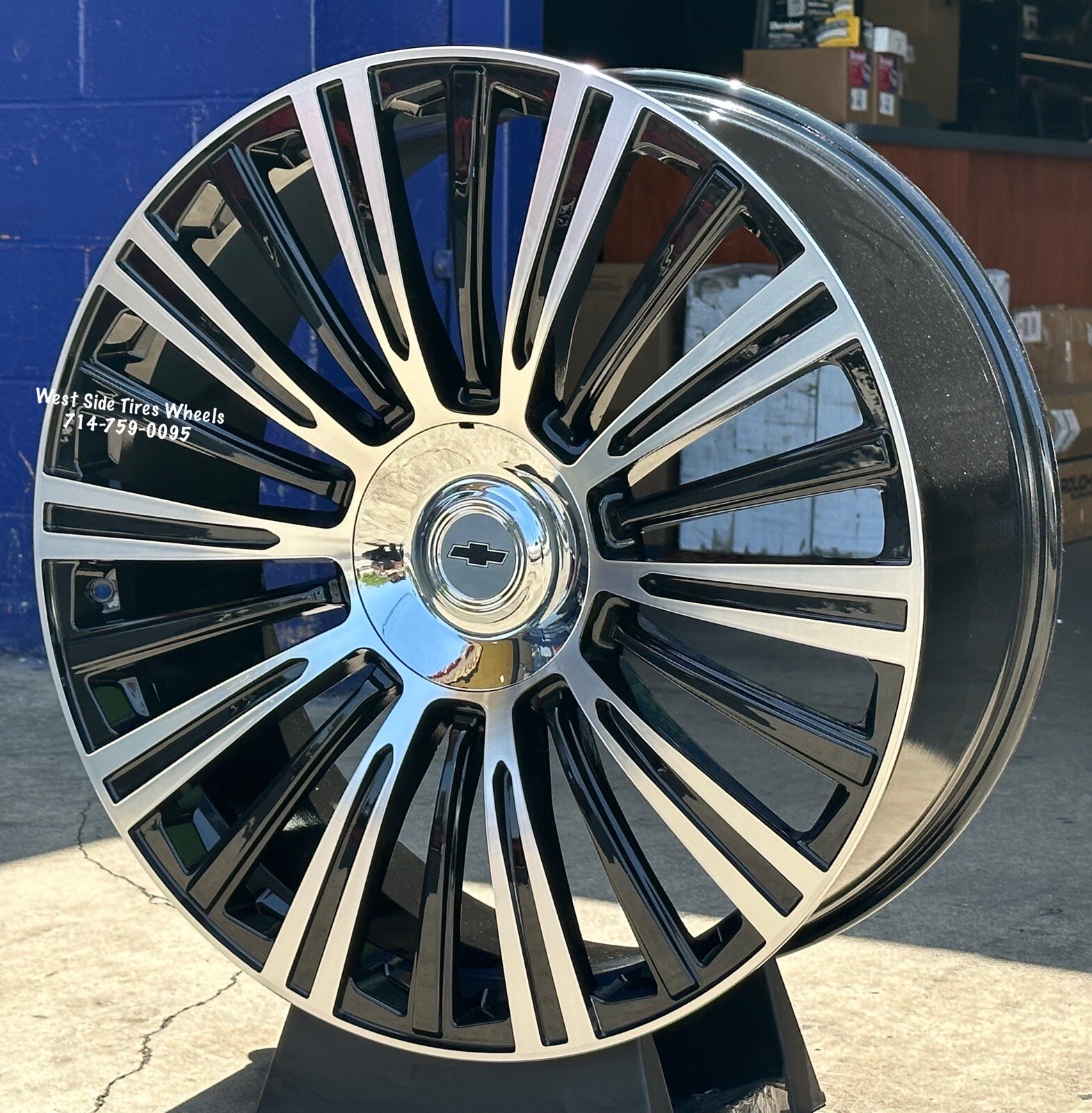 26" 2023 ESCALADE BLACK MACHINE WHEELS TIRES Silverado Tahoe Yukon ...