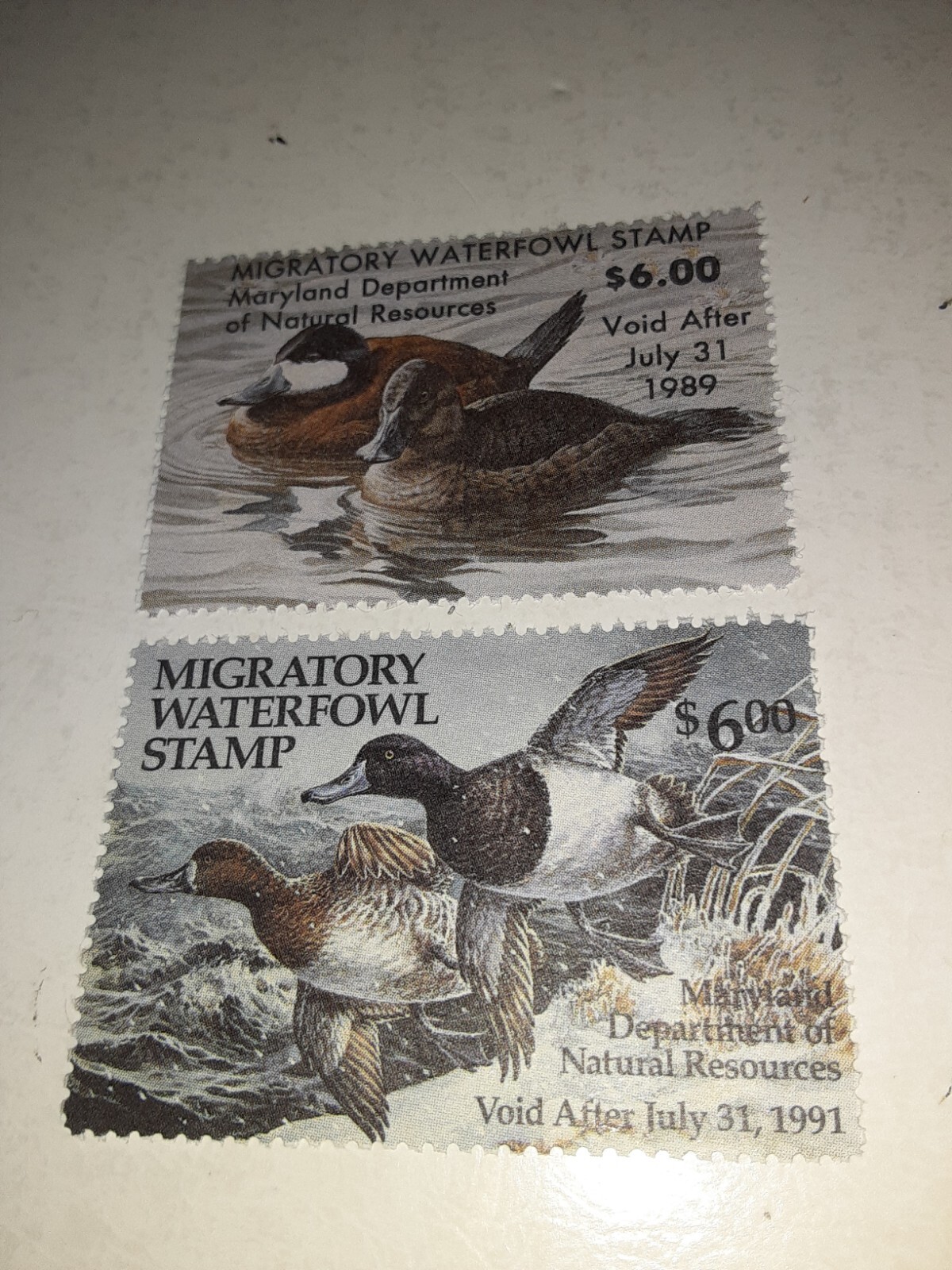 SL 4361/ US Stamps 2 MNH Maryland State Duck Stamps us stamps ...