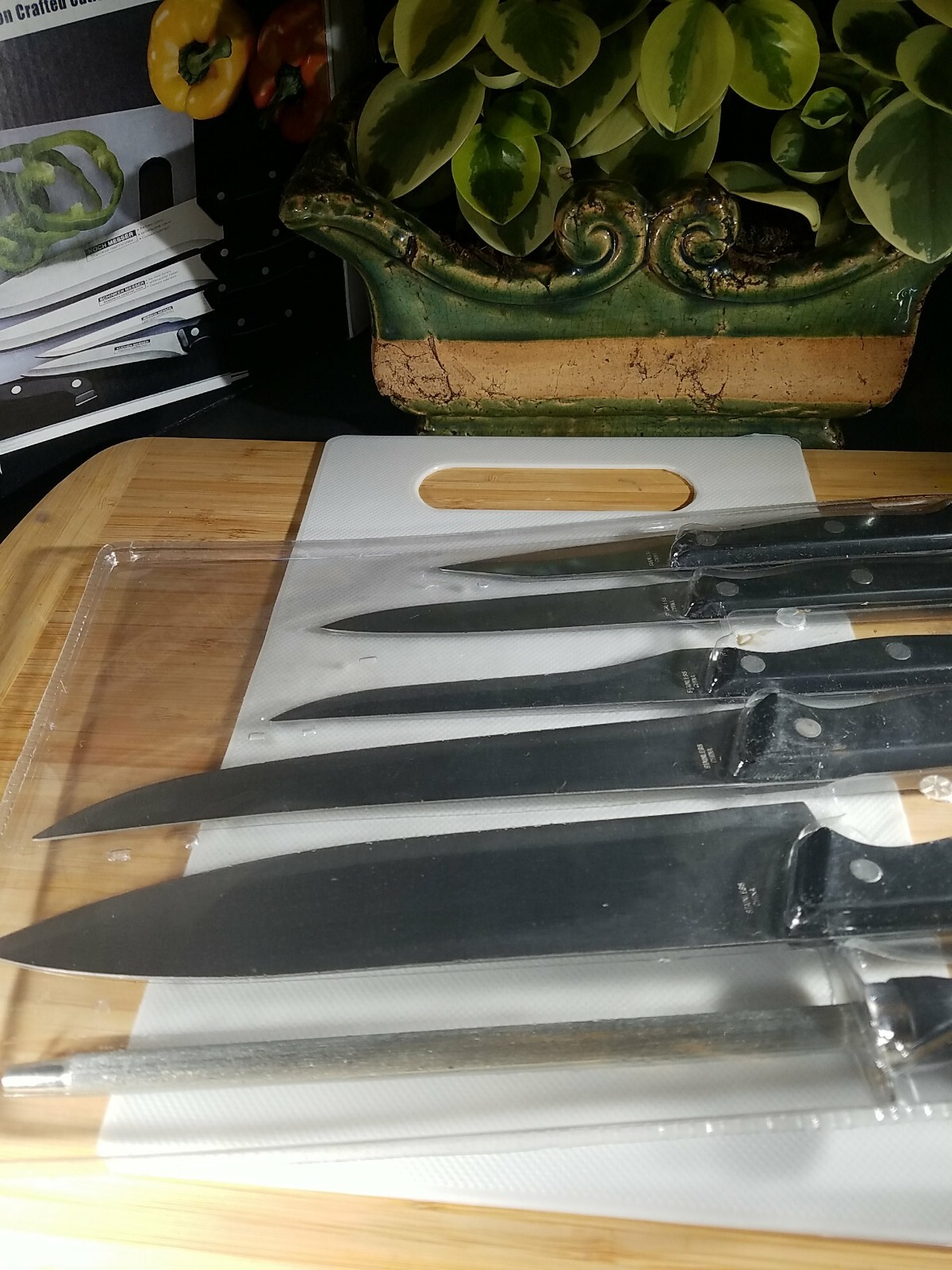New Set Of KUCHEN MESSER Knifes, 8"chef, 8"carving, boning, utility ...