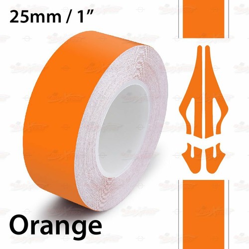 25mm 1" Roll PIN STRIPE Car RTV Striping Trim Body Line TAPE Decal ...