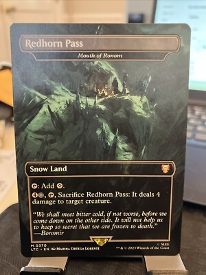 Mouth of Ronom "Redhorn Pass" - Extended Art LTC NM MTG | eBay