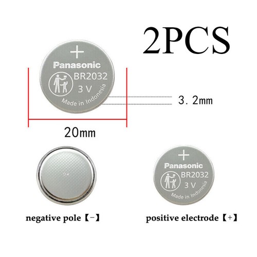 BR2032 3V Battery BN2032/DL ECR2032 5004LC Coin Cell Button For ...