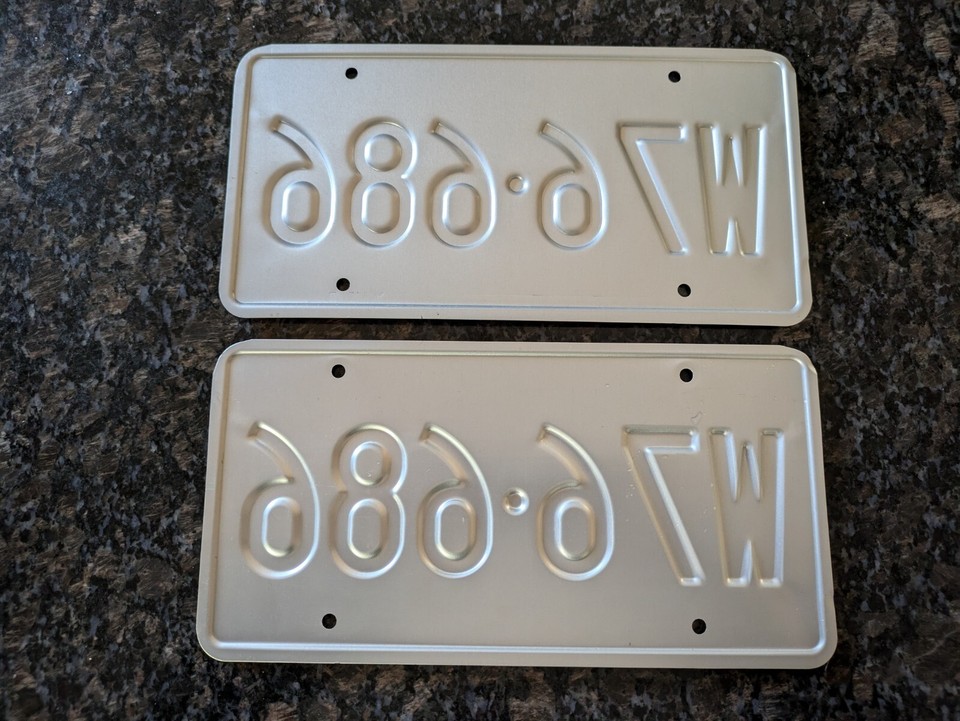 Set Of 2 Massachusetts Commercial License Plates MA Plate Pair | eBay