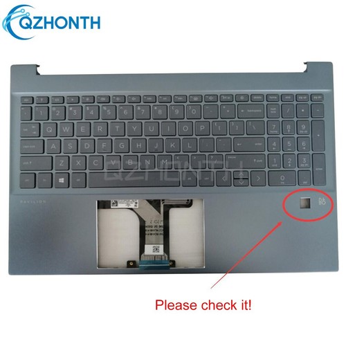 New Palmrest w/ FRP Backlit Keyboard For HP Pavilion 15-EH 15-EG M08918 ...