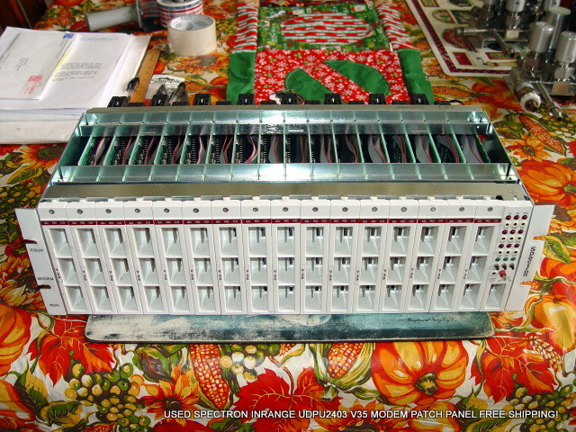USED SPECTRON INRANGE UDPU2403 V35 MODEM PATCH PANEL FREE SHIPPING! | eBay