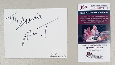 Mr T Signed Autographed 4.5 x 5.5 Album Page JSA Certified The A-Team ...