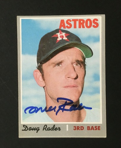 Doug Rader Astros signed 1970 Topps baseball card #335 Auto Autograph ...
