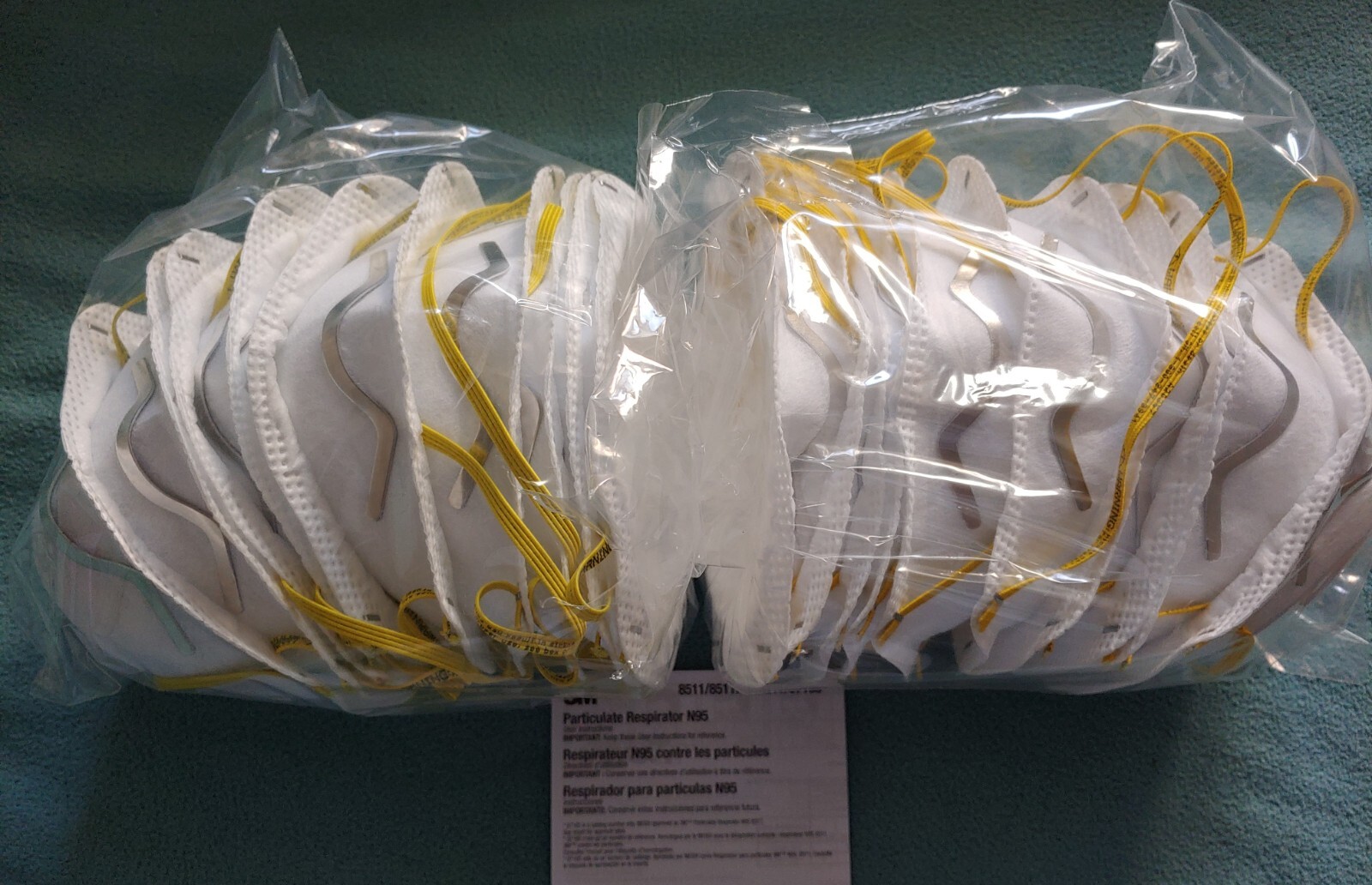 3M 54343 Protective Disposable Face Mask N95 8511 - Pack of 10 for sale ...