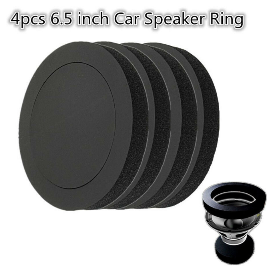 4X 6.5" Car Door Noise Insulation Cushion Dash Speaker Bass Ring Woofer ...