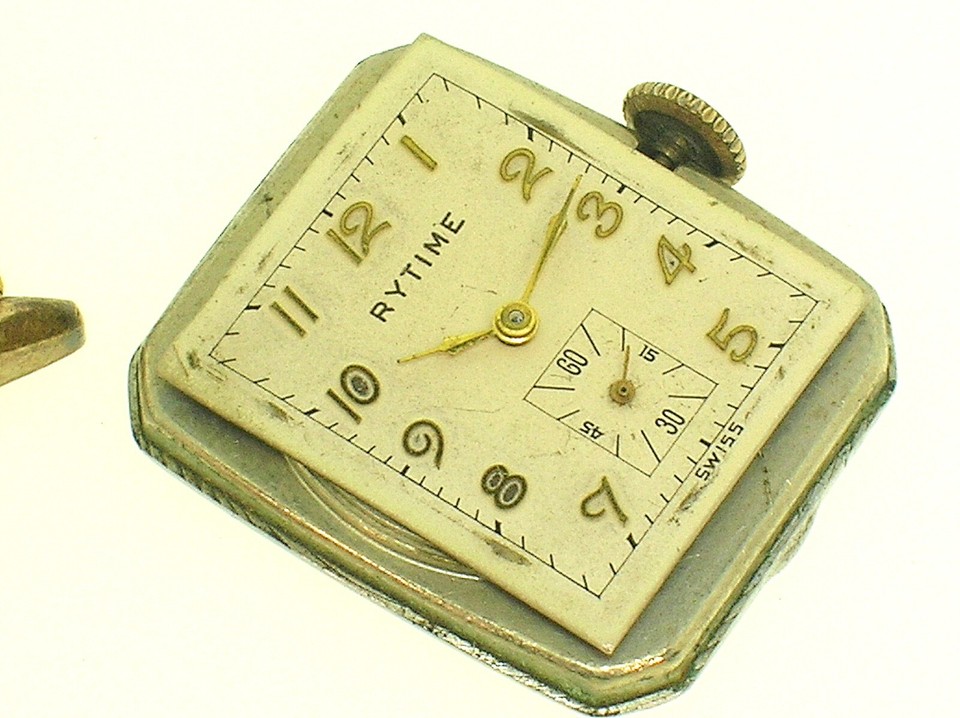 VINTAGE RYTIME MAN'S WRIST WATCH LOUVIC 17J MOVEMENT GF CASE - BEST ...