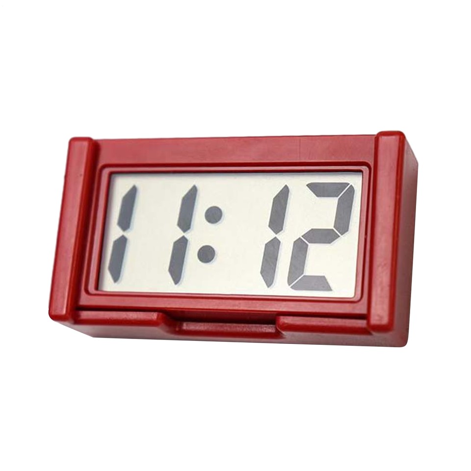 Small Digital Clock Large Screen Stick On Clock For Car Dashboard Self ...