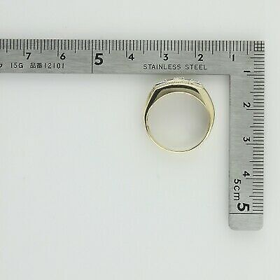 10K Yellow Gold 1/2ct TW Diamond 3 Stone HSI Ring Size 6.25 Circa 1950 ...