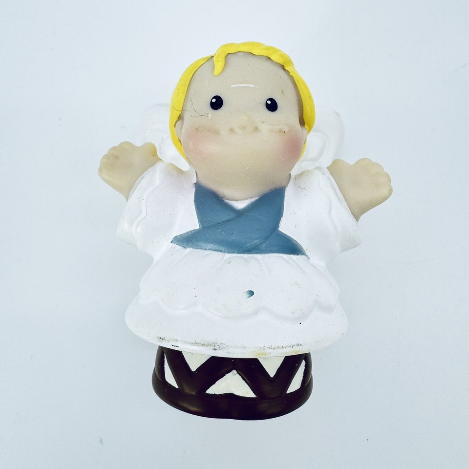 Fisher Price Little People Nativity Manger Jesus Mary Joseph Angel Wise ...