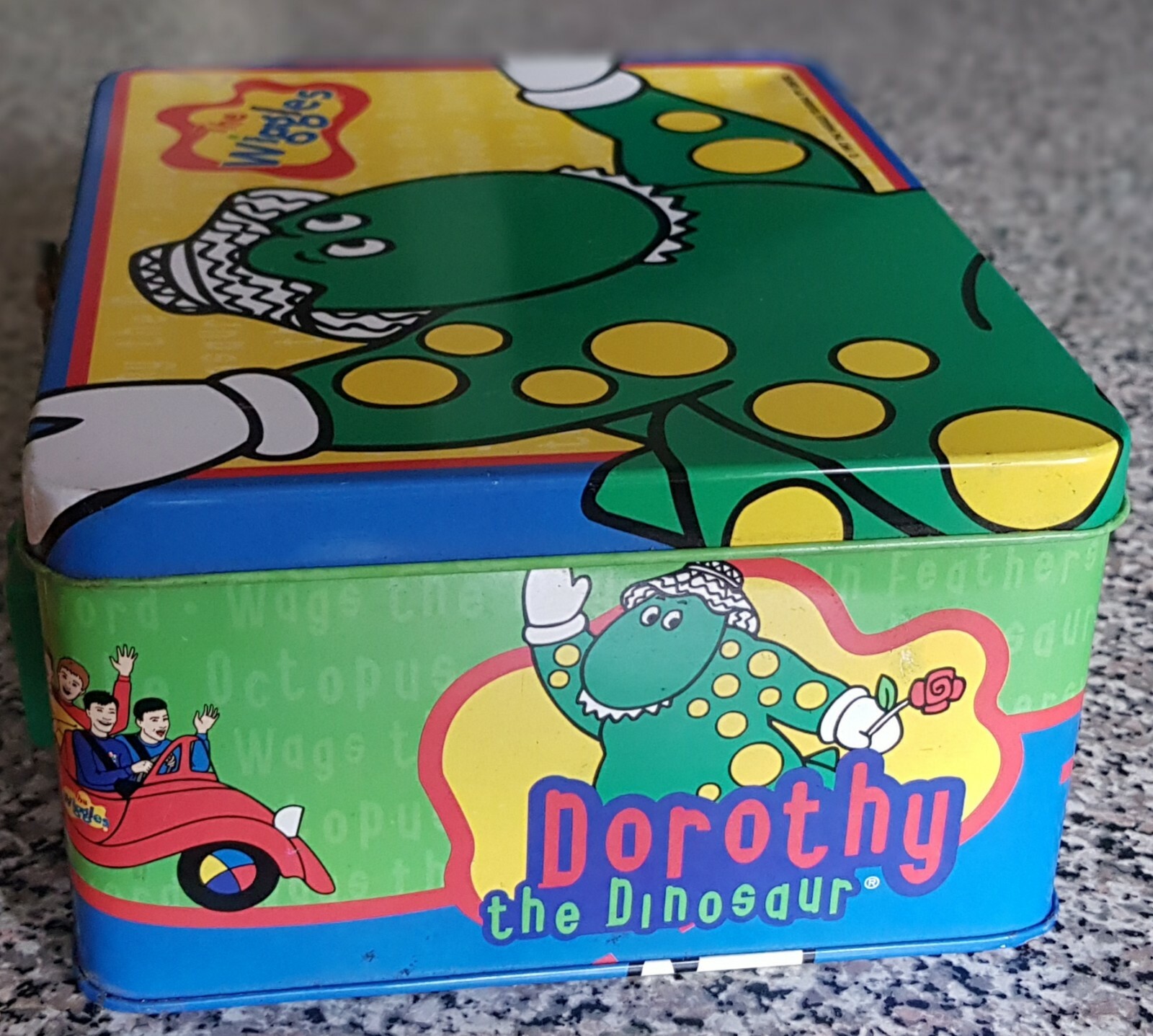 The Wiggles tin lunch box with Dorothy The Dinosaur and rest of gang | eBay