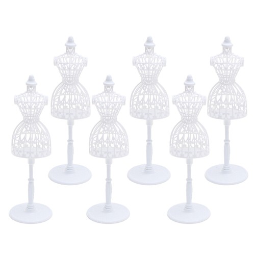 6 Pcs White Mini Miniature Dress Form Mannequin Model Manikin Body | eBay