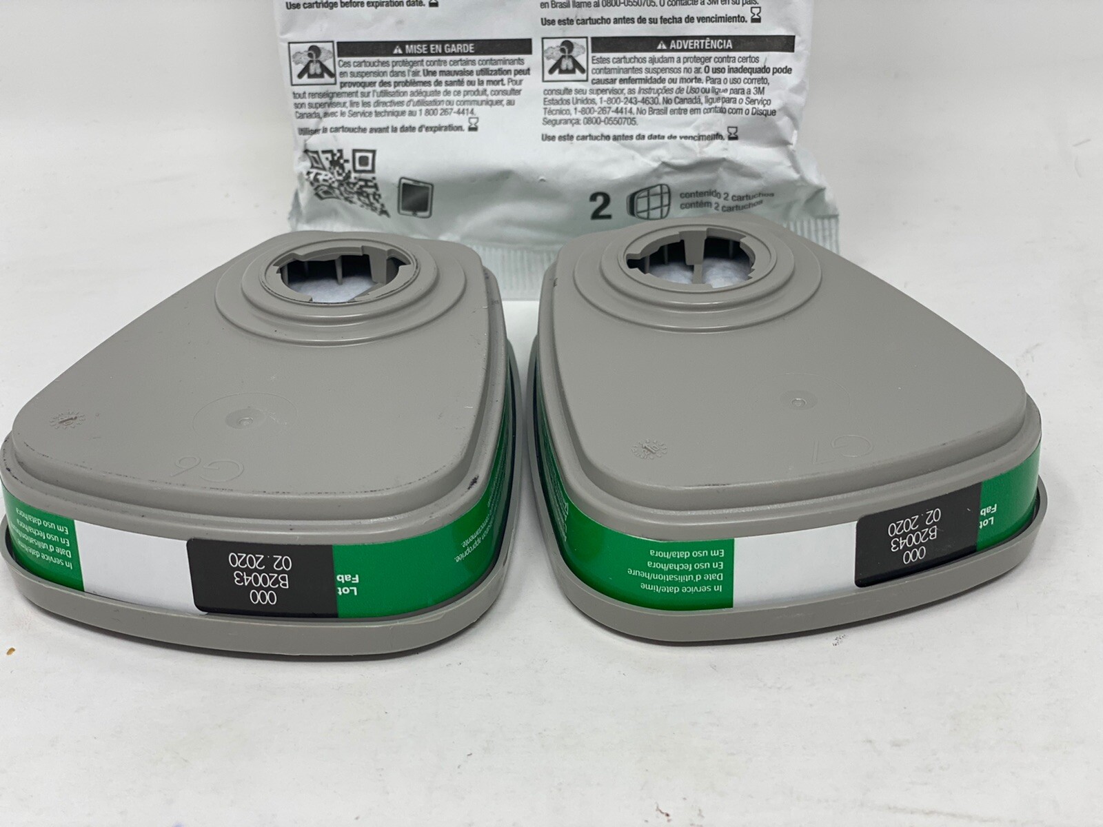 6004 3M #6004 New CARTRIDGES 2 PER PACK RESPIRATOR FREE SHIPPING! | eBay