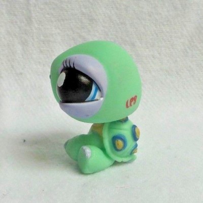 LITTLEST PETSHOP PET SHOP LPS #1388 HASBRO TORTUE VERTE ET MAUVE YEUX ...