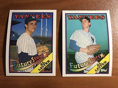 1988 Topps Al Leiter Rookie Card Error Both Versions | eBay