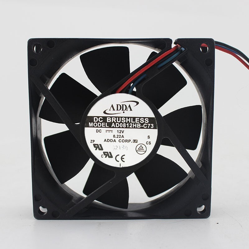 1 pcs ADDA Fan AD0812HB-C73 DC12V 0.22A 8CM 8020 3 Wire cooling fan | eBay