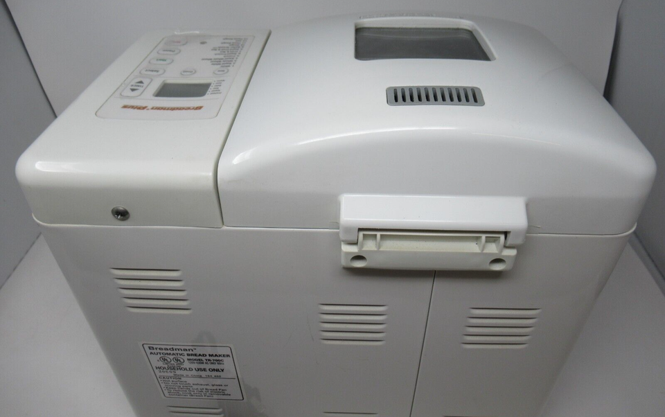 BREADMAN PLUS 1-2 LB. DIG. BREAD MAKER WHITE TR700C, BREAD MACHINE ...