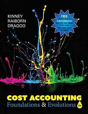 Cost Accounting Foundations and - Paperback, by Michael R. Kinney ...