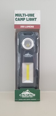 Cascade Mountain Tech 250 L LED Multi-Use Camp Light, Three Positioning ...