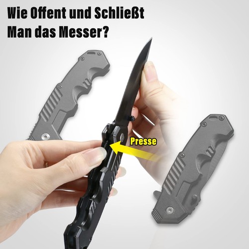 Tactical Pocket Knife Survival Spring Assist Knife Camping Combat ...