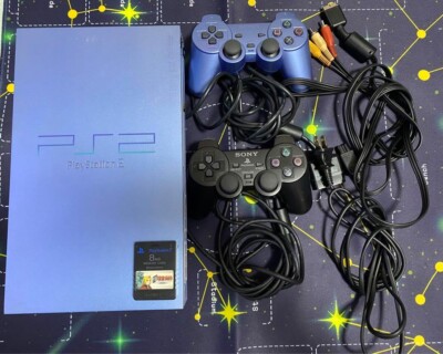 PS2 Console SCPH-39000TB Toys Blue Tested system Made in japan ...