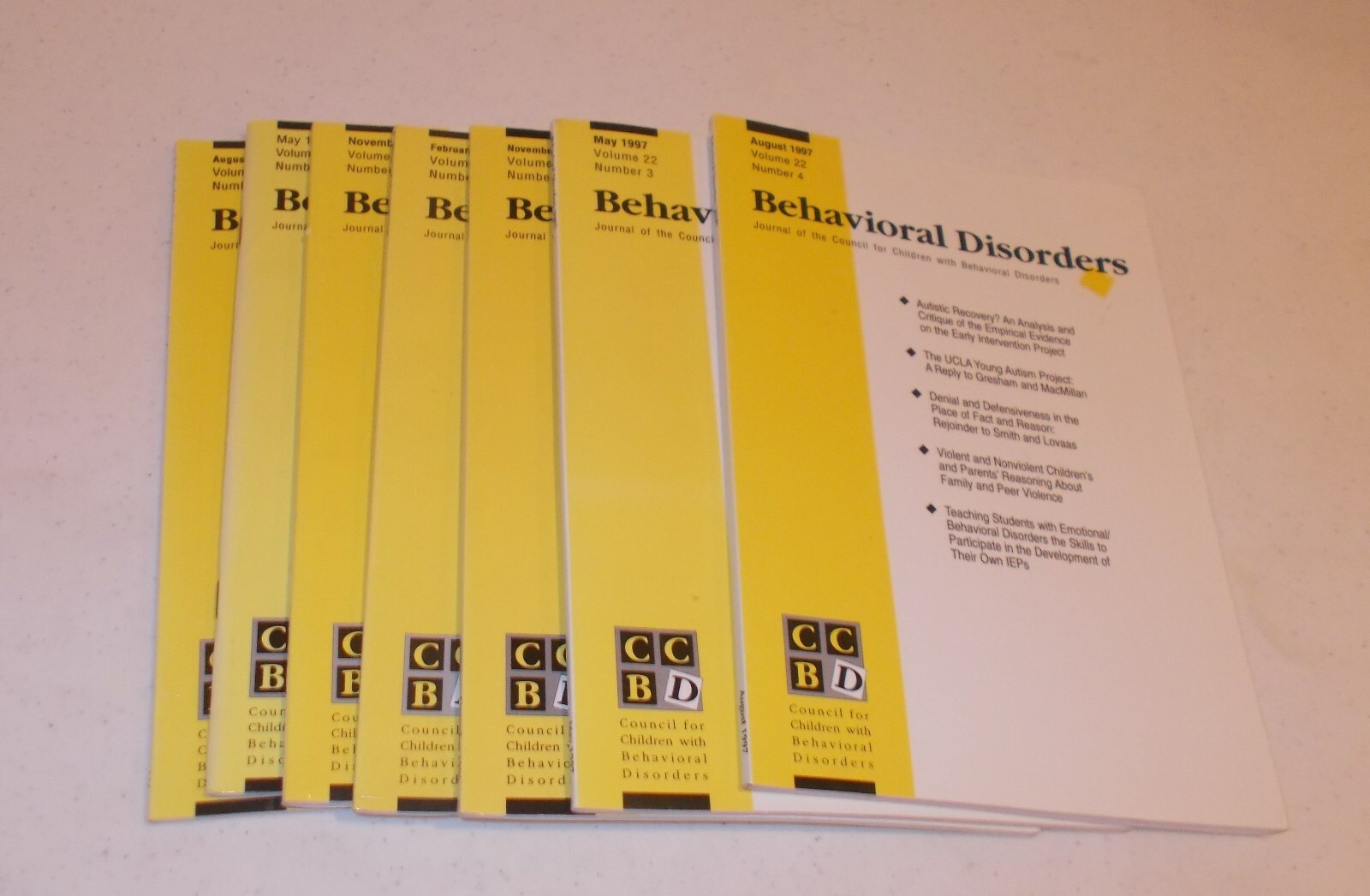 Behavioral Disorders lot 7 books Council for Children with Behavioral ...