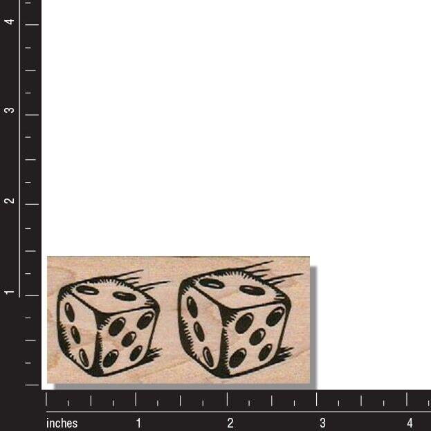 Rubber Stamp, Pair Of Dice, Set of 2 Dice, Play, Roll The Dice, Game ...