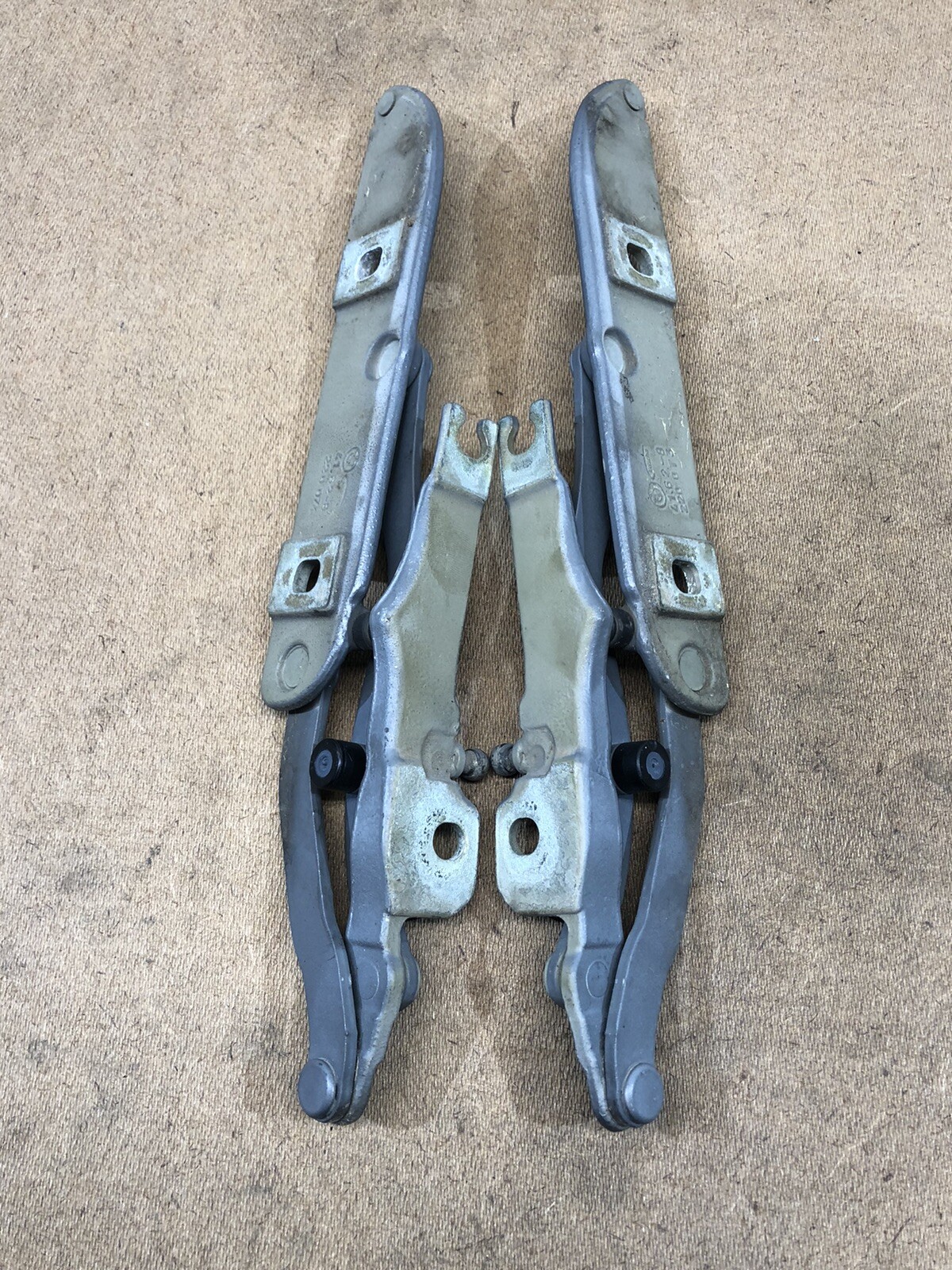 01-05 BMW E46 3-SERIES SET FRONT LEFT & RIGHT HOOD BONNET HINGE HOOD ...