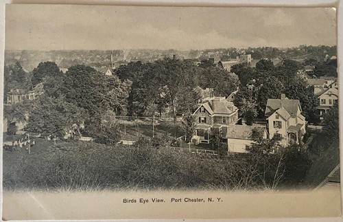 Port Chester New York~Bird’s Eye View~Antique Westchester County ...