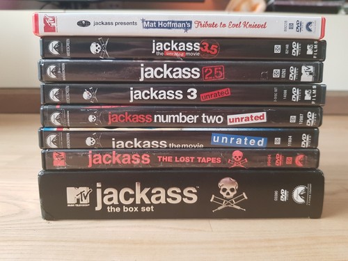 x8 Jackass DVD lot Jackass The Movie Number Two 3D TV Series Region 1 ...