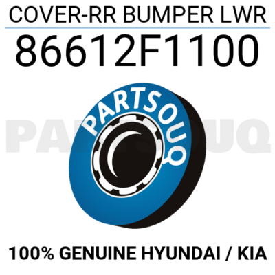 86612F1100 Genuine Hyundai / KIA COVER-RR BUMPER LWR | eBay