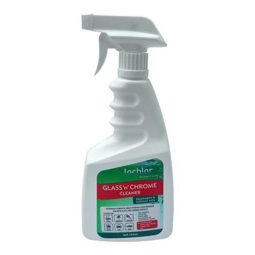 Chrome Glass Cleaner Stain Remover Pool Fence Spa Home Boat Car LoChlor ...