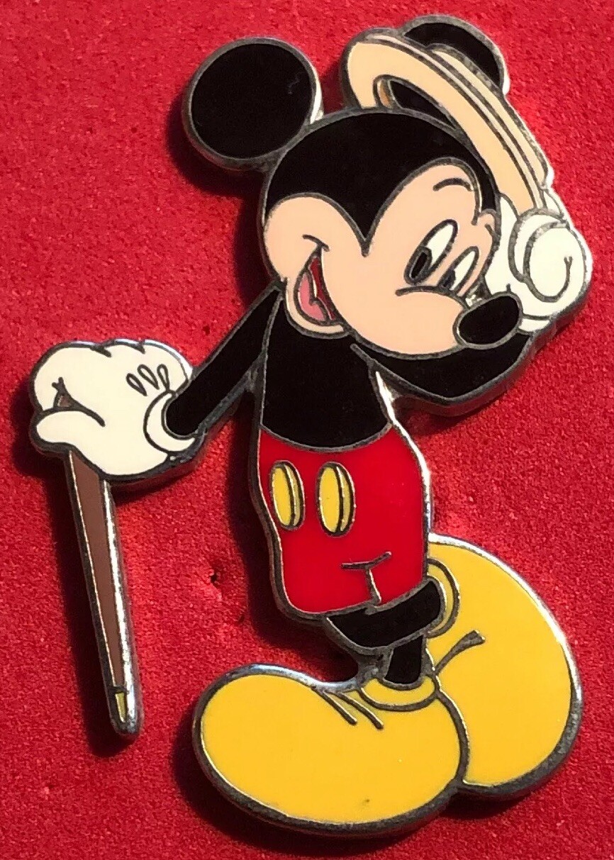 DISNEY WDW 2001 CLASSIC MICKEY TIPPING HAT AND LEANING ON A CANE ...