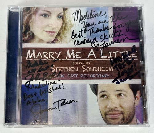 MARRY ME A LITTLE SONGS BY STEPHEN SONDHEIM NEW CAST RECORDING - SIGNED ...