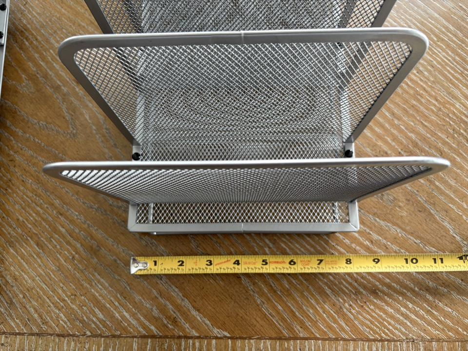 File, Magazine Organizer Desktop, Pocketbook, 5 Section Metal Mesg ...