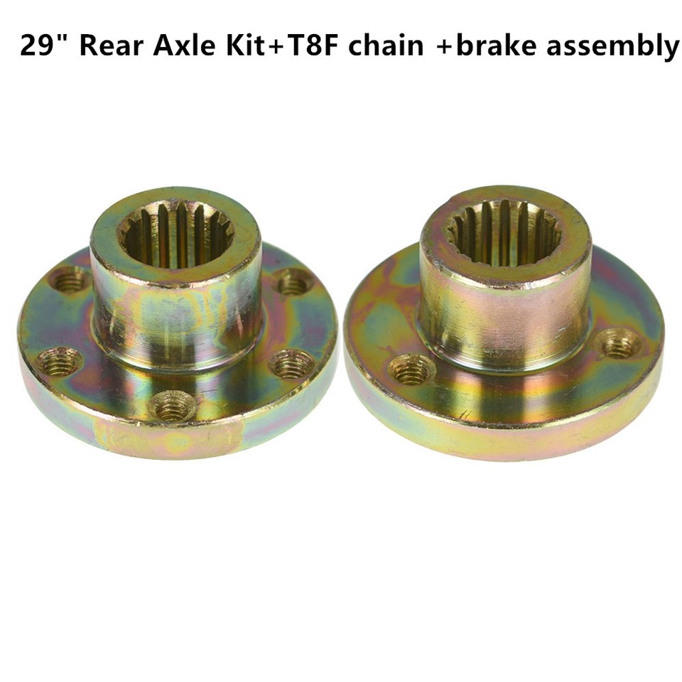 29" 32" 44" Go Kart Rear Live Axle Kit, Sprocket+Hub+Brake Assembly ...