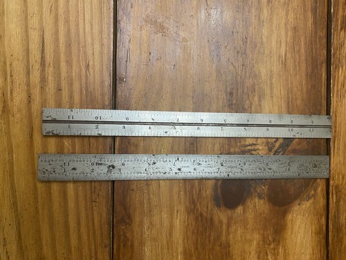 Starrett No 4R GRAD Hardened 12” Ruler Lot Of 2 | eBay