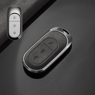 Zero Run Key Holder Aluminum Cement gray tumbled leather monocoque | eBay
